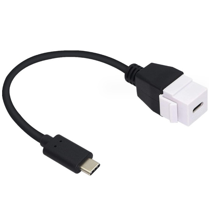 USB 3.1 type-c male to type-c Female Panel Mount Insert Adapter for ...